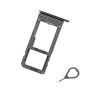 Ubrokeifixit Galaxy S8,S8 Plus Micro SD Card Slot Single Sim Card Tray Holder Replacement for Samsung Galaxy S8 G950/S8+ Plus G955-Black