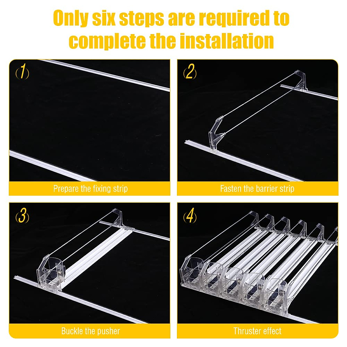 Drink Dispenser for Fridge, Number-one Soda Organizer for Refrigerator with Automatic Pusher Glide, Width Ajustable Soda Can Organizer for Beer, Pop Can, Water Bottle Storage Pantry, 5 Row (White)