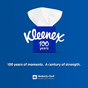 Kleenex® Professional Facial Tissue for Business (21606), Flat Tissue Boxes, 48 Boxes / Case, 125 Tissues / Box, 6,000 Tissues / Case