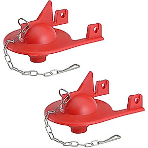 Hibbent 2 Pack Toilet Flappers Replacement Compatible with Kohler Shark-Fin Flapper Replacement Kit by Hibbent,2 Inch Toilet Flapper with Stainless Chain,Water Saving, Easy to Install