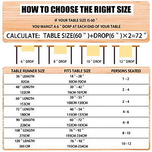 Linen Black and White Stripe Beetlejuice Halloween Table Runner 72 Inches Long Scary Halloween Birthday Party Decorations and Supplies for Home Kitchen Dining Room Table