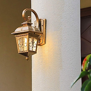 GAOJINXIURZ Outdoor Wall Lamp Wall Lamp European Outdoor Waterproof Aisle Garden Home Balcony Villa Outdoor Gate Courtyard Corridor