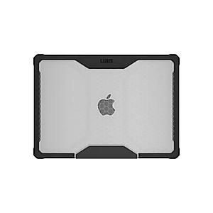 UAG Designed for MacBook Pro 14" Case 2021-2023 A2918 A2992 M3/M3 Pro/M3 Max, M2 Pro/Max, M1 Pro/Max Rugged Touch ID Military Drop Tested Plyo Laptop Cover by URBAN ARMOR GEAR, Translucent Clear Ice