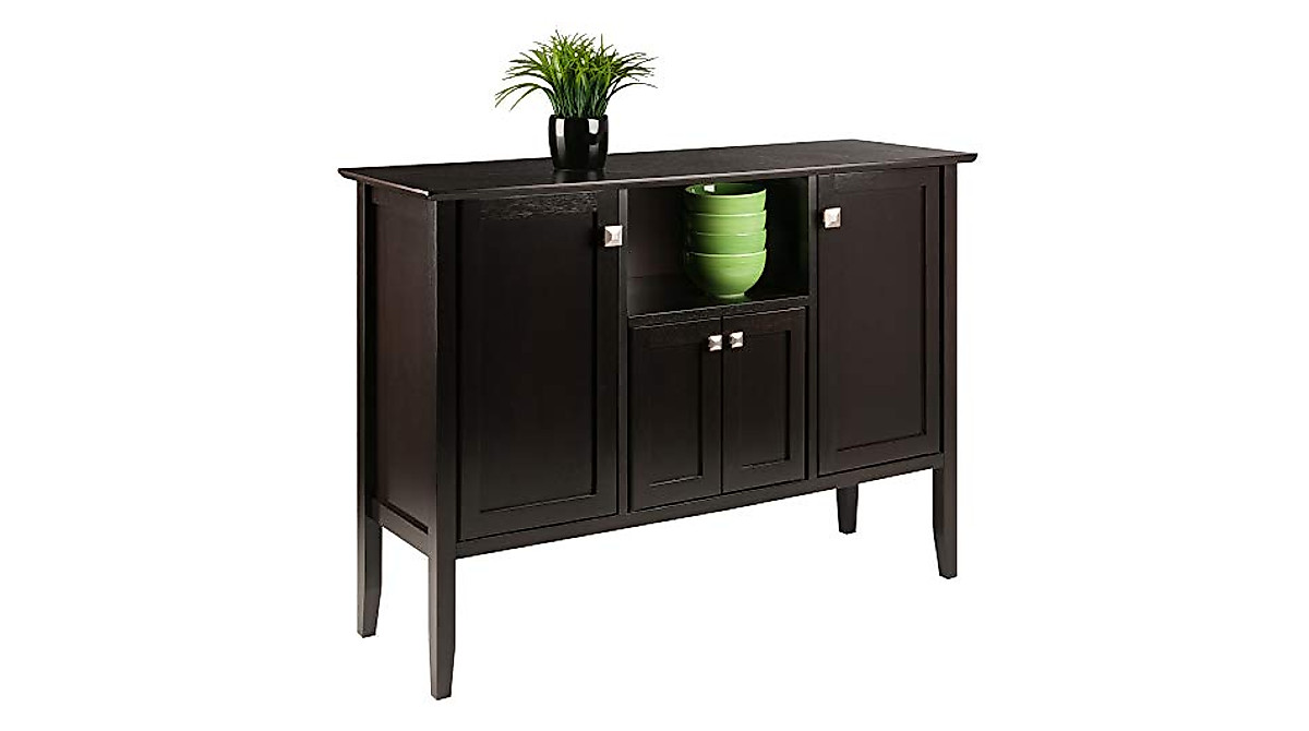 Winsome Wood Melba Buffet: Multi-Drawer Storage