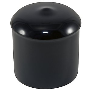 Caplugs 99390306 Plastic Cap with Flanges. VCF-750-16, Vinyl, Cap ID 0.750" Length 1.000", Black (Pack of 40)