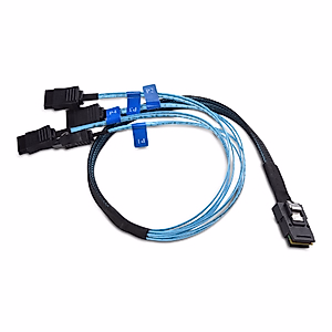 Cable Matters Internal Mini SAS to SATA Reverse Breakout Cable (SFF-8087 to SATA) 1.6 Feet