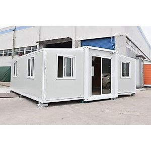 Modern Prefab Expandable Container House | Foldable & Portable Home | Steel Frame Double Glass Windows | Kitchen & Bathroom | 3 Rooms | Easy Assembly