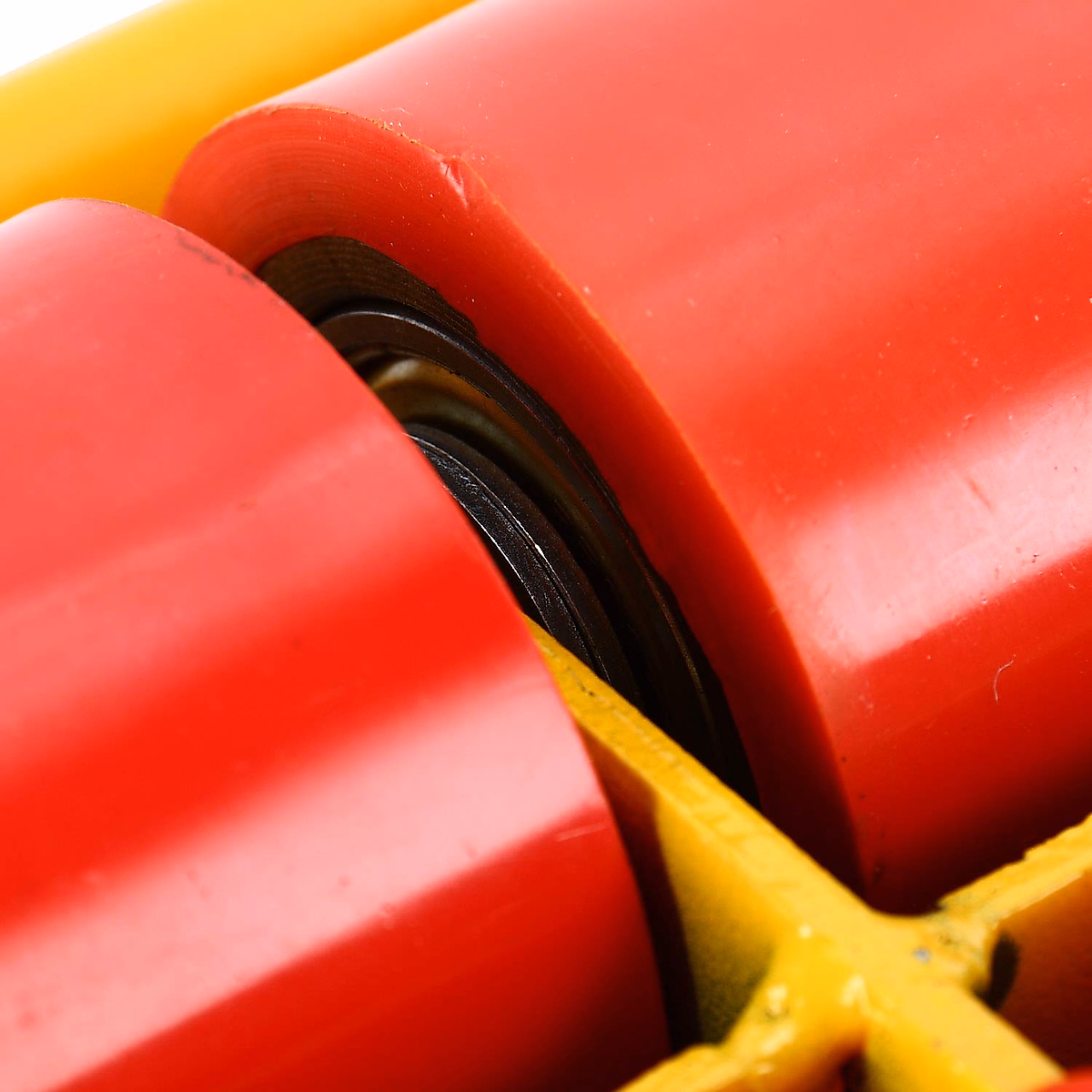 YaeTek Industrial Machinery Mover 13200 lbs 6 Tons Machinery Skate Dolly with 4 Rollers Cap 360 Degree Rotation (Yellow)