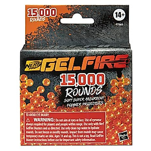 Nerf Pro Gelfire Refill, 15000 Gelfire Rounds, for Use Gelfire Blasters, Outdoor Games for Ages 14 & Up