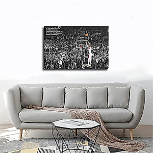 LOTHYE Damian Lillard Poster For Walls Canvas Basketball Wall Art Canvas Print Quote Posters For Boys Bedroom unframe-style 12x18inch(30x45cm)