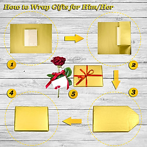 60 Sheets Gold Wrapping Tissue Paper - Artdly 14x20 Inch Recyclable Gold Metallic Tissue Paper Bulk Gold Gift Wrapping Paper for DIY Arts Crafts Shredded Filler Weddings Birthday Christmas