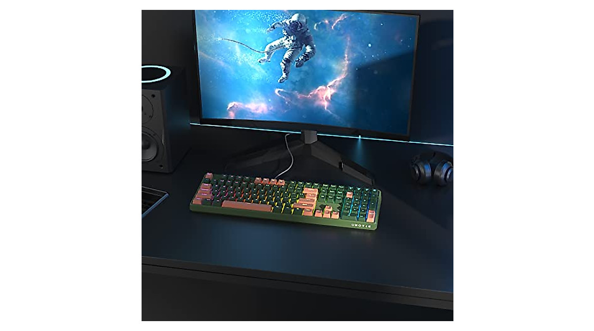 UBOTIE Wired Gaming Mechanical Keyboard - RGB & Programmable