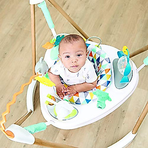 Evenflo Exersaucer Wood Frame Jumper, Woodland Wonder