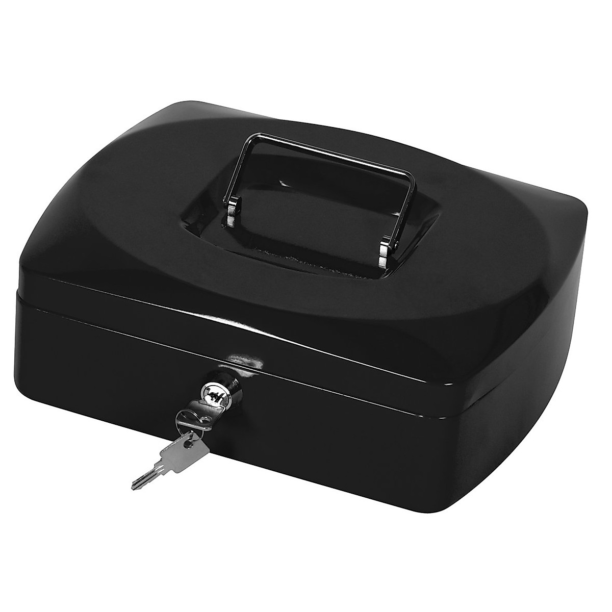 Q-Connect Cash Box 10 Inch Black
