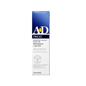 A+D Diaper Rash Cream, Dimethicone Zinc Oxide Cream, 4 oz (113 g) (Pack of 1) by A&D