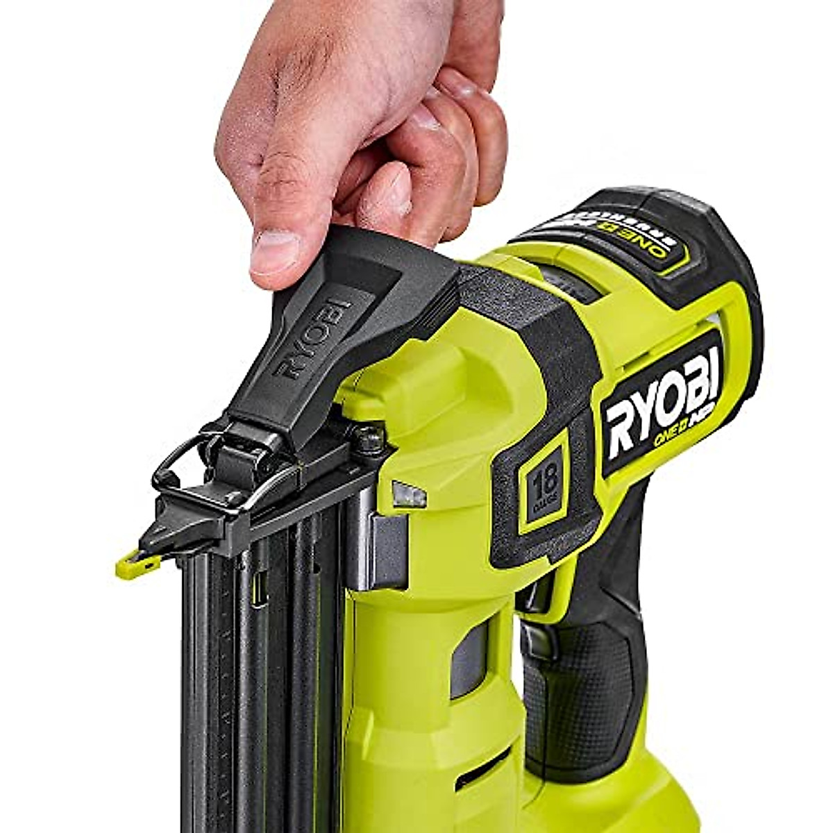 RYOBI ONE+ HP 18V 18-Gauge Brushless Cordless AirStrike Brad Nailer P322 (Tool Only) (Renewed)