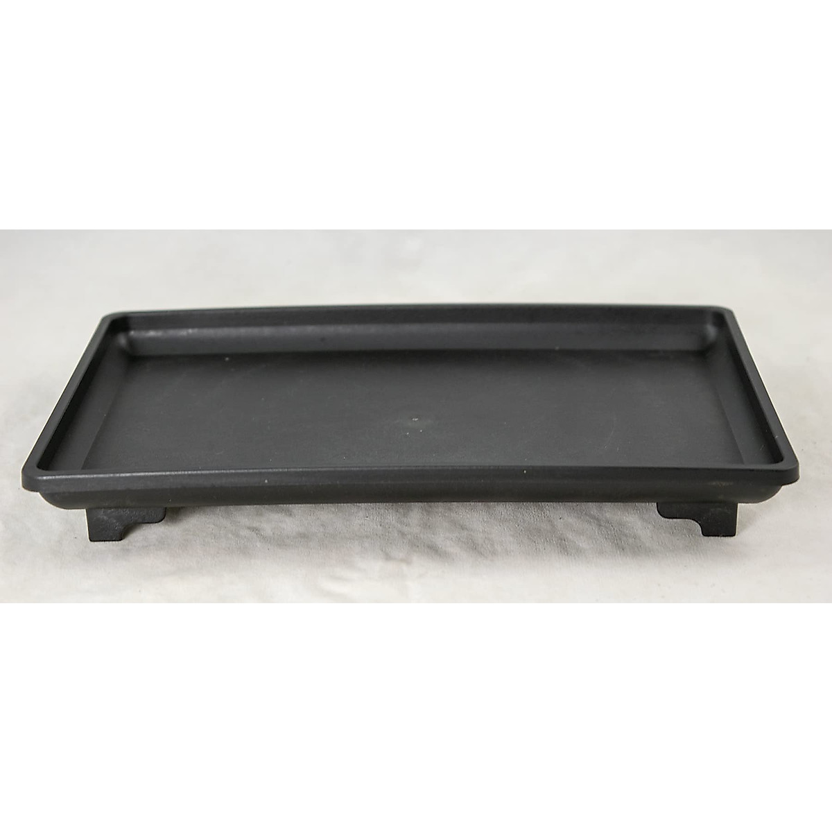 2 Rectangular Black Plastic Humidity/Drip Tray for Bonsai Tree and House Indoor Plants - 9"x 6"x 1"