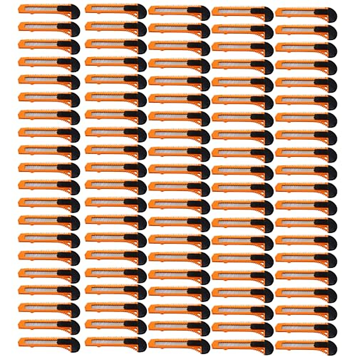 600x Bulk Utility Knife Box Cutters Snap Off Blade Neon Orange
