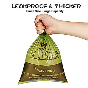 Tevado 120PCS Dog Poop Bag, Extra Thick Large Poop Bags for Dogs, Premium Dog Poop Bags Leak Proof, Tear Resistant Dog Pet Waste Bags Doggie Bags Scented with Free Dispenser