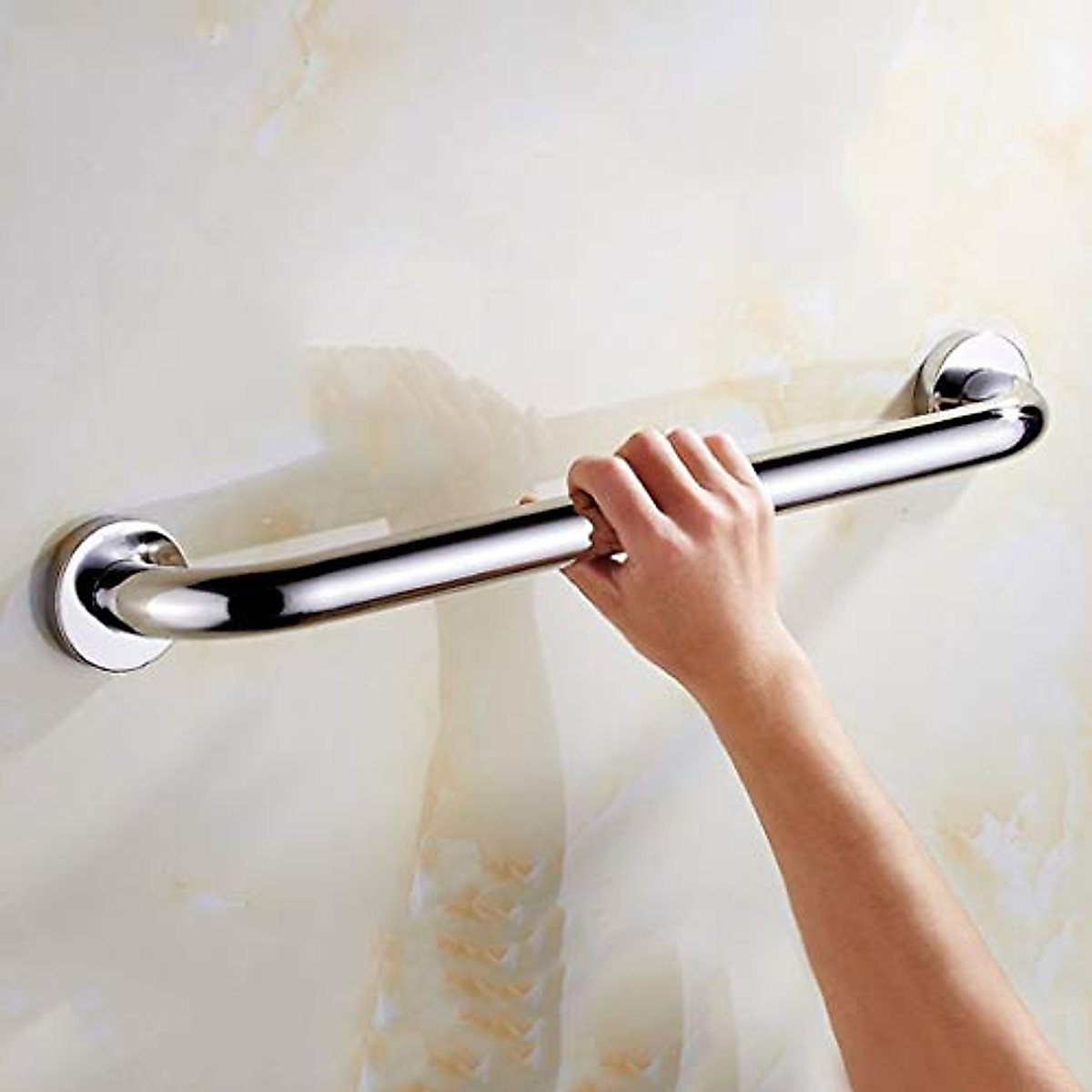 CRODY Bath Wall Attachment Handrails,Grab Bar Rails Bathroom Grab Bar, Wall-Mounted Straight Hair Towel Rack, Sturdy Stainless Steel Shower Safety Handle for Bathtub, Toilet, Bathroom, Kitchen