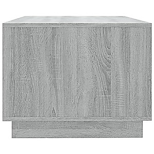 QJBSAVVA Coffee Table Gray Sonoma 40.2"x21.7"x16.9" Engineered Wood,Floor Standing Table Table for Living Room Cocktail Table Suitable for Meeting Rooms, Reception Rooms, Offices