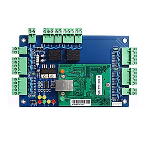 MENGQI-CONTROL Magnetic Lock Exit Motion Sensor 2 Doors TCP/IP Access Control System Keypad Reader Control Board 110V Power Supply Box USB Enroll Reader RFID Card/Key Fob(Phone APP Remote Open Door)