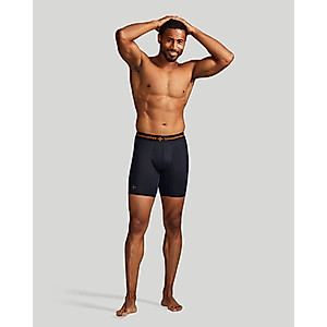 Tommie Copper Men’s Performance Compression Undershorts | Breathable Underwear with Fly I Sweat Wicking 4D Stretch Briefs for Everyday - Black - Medium