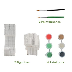 Innovative Designs Minecraft Paint Your Own Figurines Arts and Crafts Set for Boys Girls
