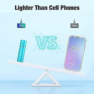 EnergyQC Slim 2 Portable Charger,Ultra-Compact 5000mAh Power Bank External Battery Compatible with iPhone,Samsung Galaxy,Airpods and More-Blue