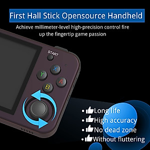 RG353M Handheld Game Console Aluminum Alloy CNC Support Dual OS Android 11+ Linux, 5G WiFi 4.2 Bluetooth 3.5 Inch IPS Multi-Touch Screen 64G TF Card 4420+ Classic Games