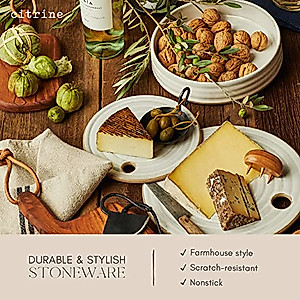 MAGENTA Monterey by Citrine Serving Board, Decorative Stone Plate, Round Charcuterie Board, Large