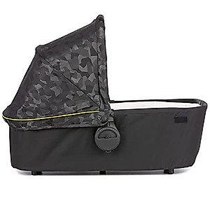 Diono Excurze Luxe Carrycot for Newborn Baby, Stroller Bassinet for Baby, Breathable Mattress for Comfortable Sleeping, Suitable from Birth, Black Camo