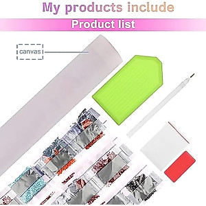 RMSGOZO Angel Diamond Painting Kits - Flower Angels Diamond Painting, 5D Full Round Gemstone Art Cross Stitch Kit for Adults, for Home Decor Living Room Decor Or Gifts 20X20 Inch