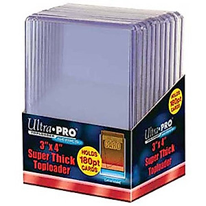 Ultra Pro 2 180pt Top Loader Packs - 10 Toploaders Per Pack (20 Total) - Thick Baseball, Basketball, Hockey, Football Cards (Ie Memorabilia)