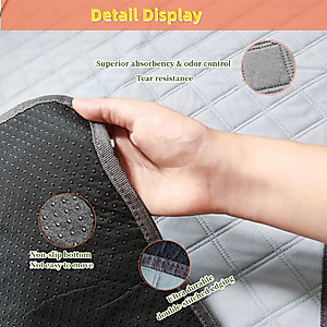 2PCS Plus 46 x 23 Inch Guinea Pig Fleece Cage Liners Washable Animals Bedding Hamster Accessories Waterproof Reusable & Anti Slip Dog Pee Pads with Great Urine Absorption for Dogs Rabbit Rat...