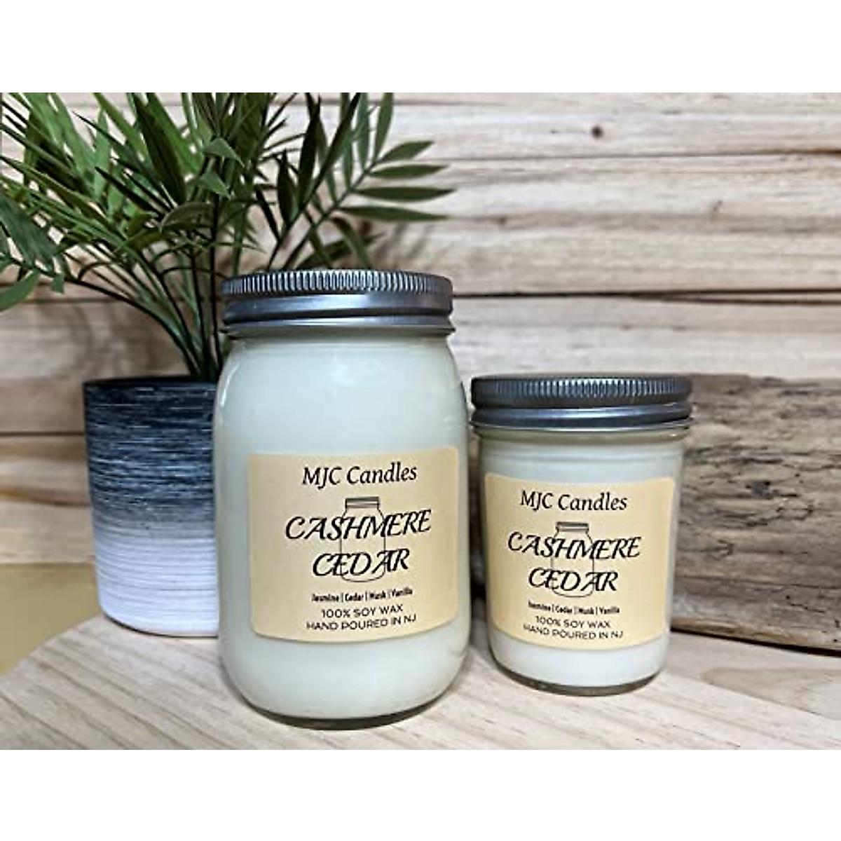 Cashmere Cedar Candle | Summer Candle | Mason Jar Candle | Scented Soy Wax Candle Soy Candle