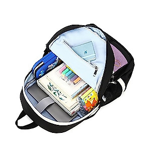 Jaygulf Waterproof Women Backpack Fashion Girl Travel Daypack Black