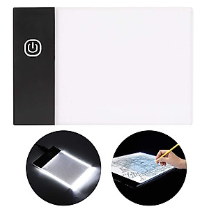 LED Light Box, Eye‑ A6 LED Light Pad Drawing LED Light Board Brightness Artcraft Tracing Flip Book Kit with Non‑Slip Backing, LED Copy Board Tablet