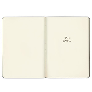 Gallery Leather Leather Desk Journal Acadia Black - 8"x5.5"