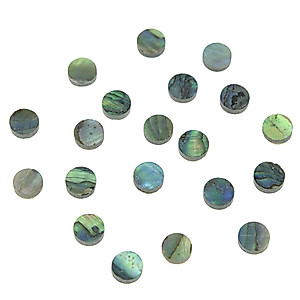 KAISH 20pcs 6x2mm Natural Paua Abalone Shell Guitar Inlay Fingerboard Dots