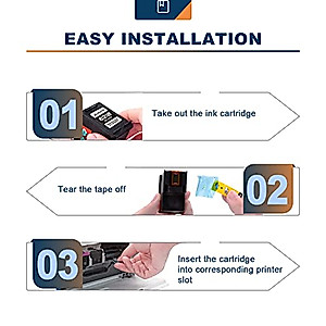 Ankink Higher Yield Remanufactured HP 62XL Ink Cartridge Replacement for 62 HP62XL hp62 XL Envy 5540 5640 5660 7640 7645 OfficeJet 200 250 5740 8040 Printer Toner Color (Tricolor) Combo 2 Pack