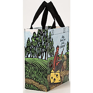Blue Q Hey, Have You Tried Cheese? Handy Tote from Reusable lunch bag, little tote, gift bag, easy-to-wipe-clean, 95% recycled material, 10" h x 8.5" w x 4.5" d