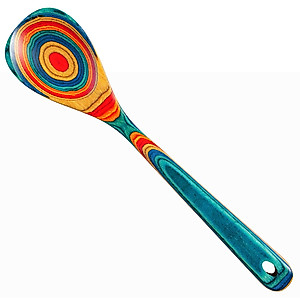 Baltique Montego Bay Collection 12-1/2" Wooden Cooking Spoon, Safe for Nonstick