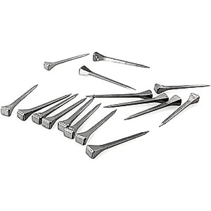 JJHXSM 50pcs Horseshoe Nail E5 51mm Cold-Rolled Steel Horseshoe Nails for Horse Raining Harness Repair