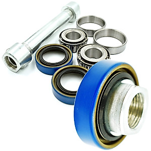 HD Switch Front Wheel Rebuild Kit w/Bearing, Axle, Seal, Nut Replaces Toro Exmark 13x6.50-6 Tire