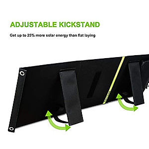 PAXCESS 60W 18V Portable Solar Panel, Off Grid Foldable Solar Charger with USB QC 3.0&Type C Output, Compatible with Rockpals/Jackery/Flashfish Solar Generator Power Station for Camping