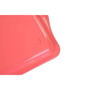 Mintra Home Durable Serving Tray (1pk, Salmon) - Platter with Handle 14in, Salmon, (Heavy Duty,Large Capacity Great for Kitchen, Wedding, Restaurant Indoor or Outdoor Picnic Camping