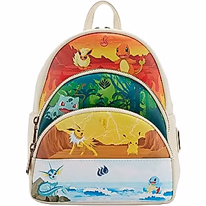 Pokemon Elements Triple Pocket Mini Backpack