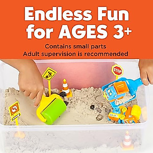 Creativity for Kids Sensory Bin: Construction Zone Playset - Preschool Learning Activities, Excavator Toys for Boys Ages 3-5+, Outdoor Toys and Gifts for Kids