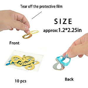 Acrylic Number Cake Topper DIY Cupcake Toppers with 0-9 Numbers Mirrored Gold Picks for Wedding Cake Decorations Happy Birthday Baby Shower Party Supplies (Number)